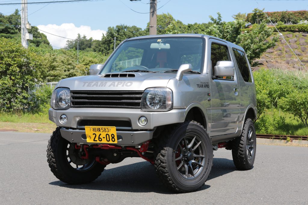 ジムニー JB23 FRPグリルをLINE-X塗装♪ FRP強度アップ、カスタムにも！｜LINE-X 自動車部門 公式ブログ｜flexdream blog