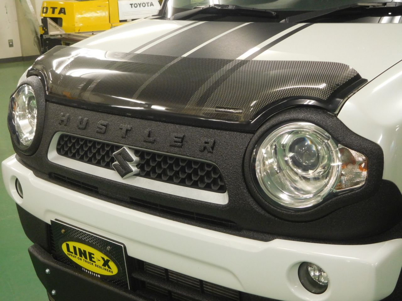 HUSTLER ハスラー『ハイセンスなリフトUP×LINE-Xカスタム塗装』施工車をご紹介♪『上げトラ』カスタム参考にも｜LINE-X 自動車 ...