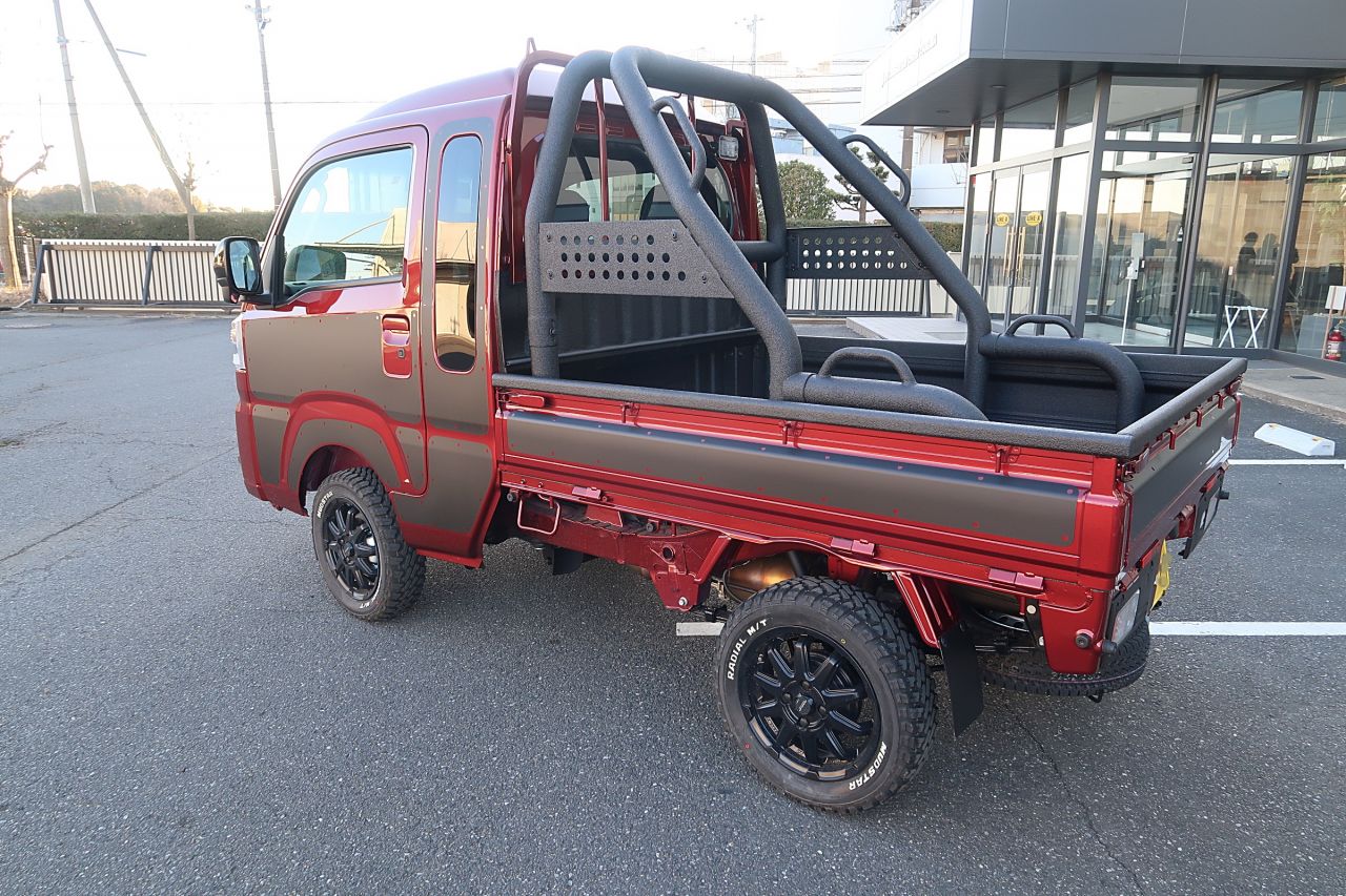 ⚡軽トラ ハイゼットジャンボ 荷台＆ロールバーLINE-X施工⚡｜LINE-X 自動車部門 公式ブログ｜flexdream blog