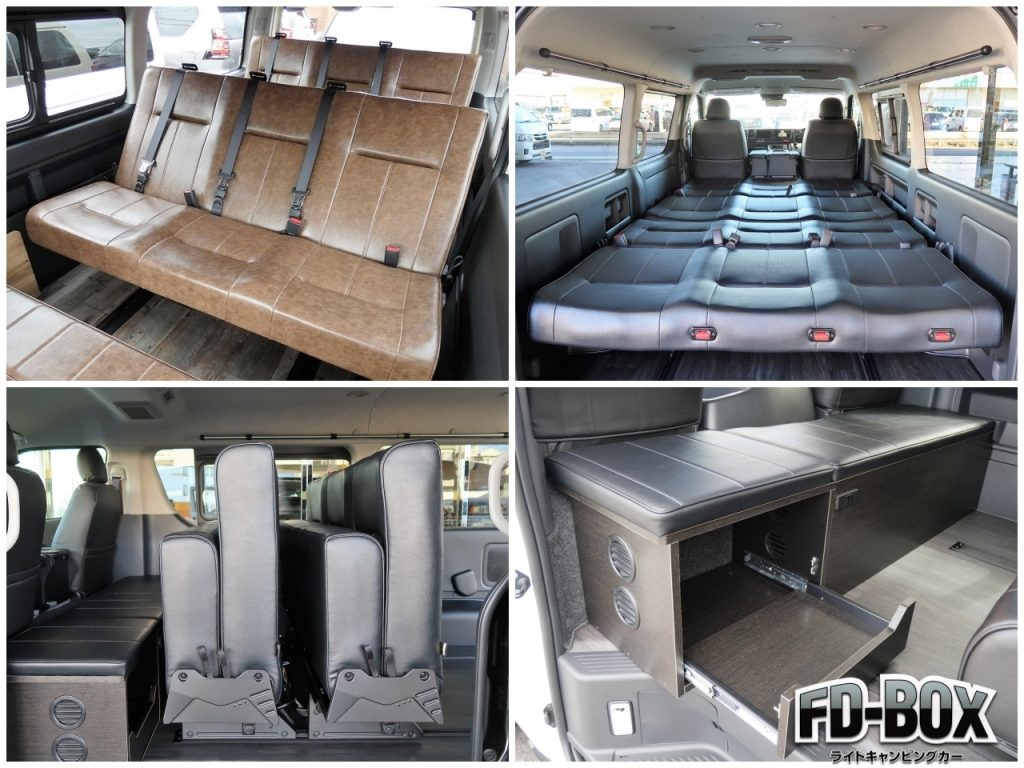 flexdreamオリジナル内装カスタムコンプリート：FD-BOX W03｜ハイエース専門店のライトキャンピングカー｜flexdream blog